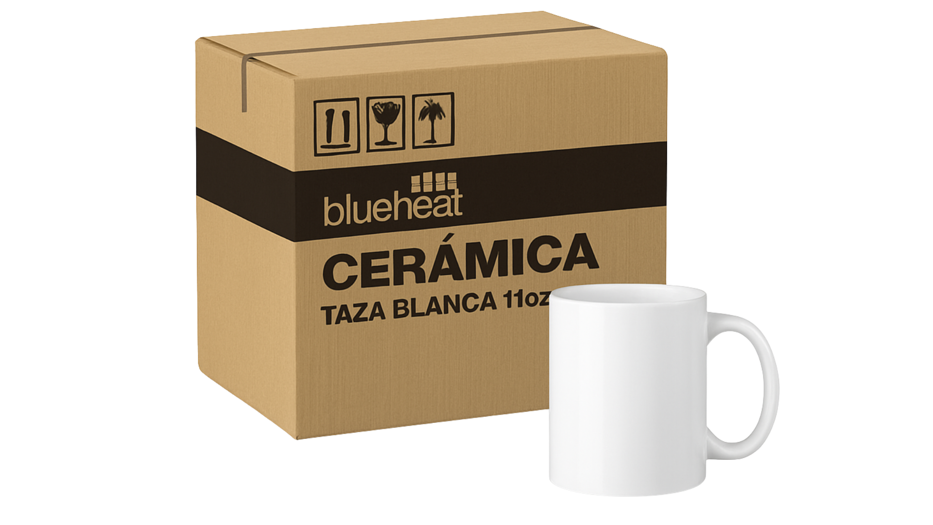 Taza Blanca Sublimable 11 oz – Calidad AA | Marca Blue Heat ...